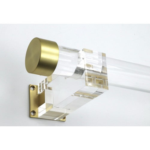 Acrylic Bracket for 1-1/2" Rod – Designers-Hardware & Supply