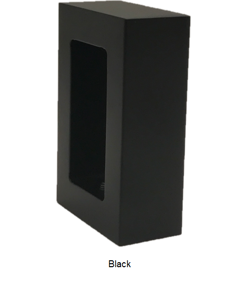 Luxe Rectangle Metal Endcap for 1-1/2" Rectangular Rod – Designers ...